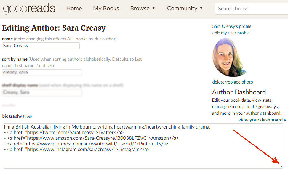 Clickable Book Covers in Your Goodreads Profile – Sara Creasy